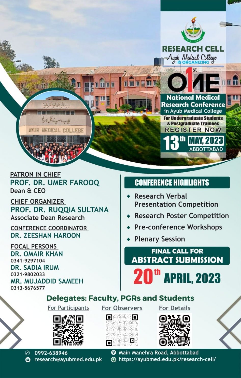 RC Notice Board – Ayub Medical College, Abbottabad.